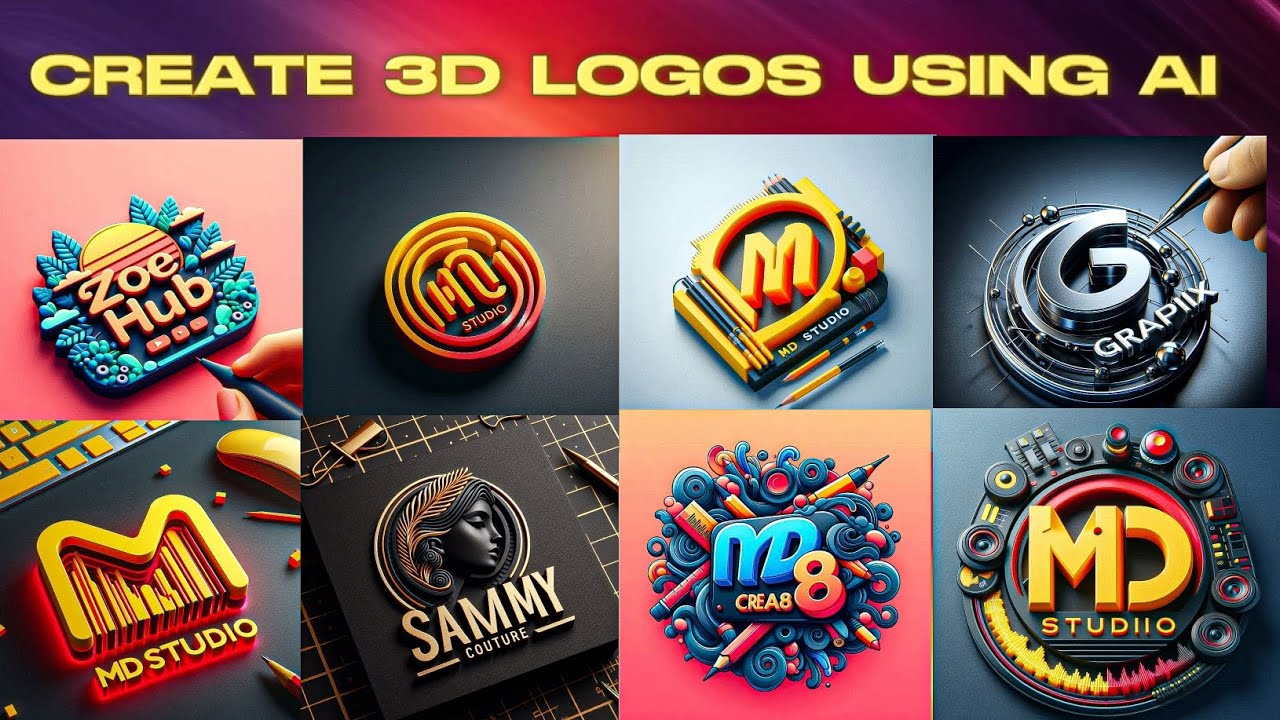 How To Create 3D Logo Using AI For FREE | AI 3D Logo Generator | Bing ...